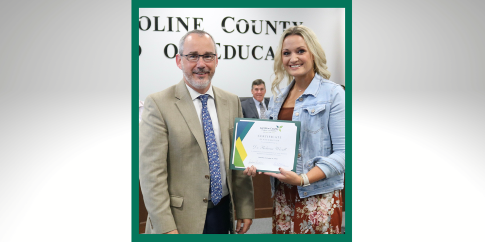 Congratulations, Dr. Wivell! | Caroline County Public Schools
